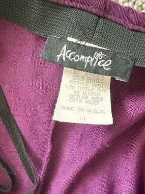 Vintage | Dresses | Accomplice Purple Sparkle Strapless Maxi Dress M ...
